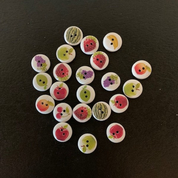 Fruit Buttons - Etsy