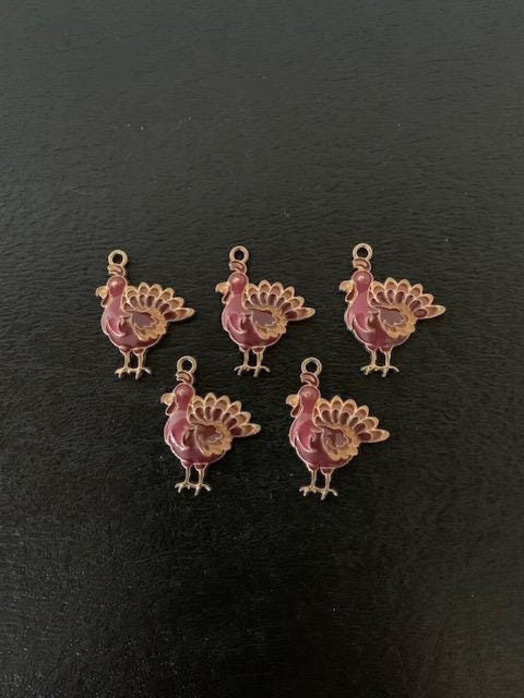 5 Turkey Charms, Turkey Charms, Turkey Pendant, Turkey Jewelry ...