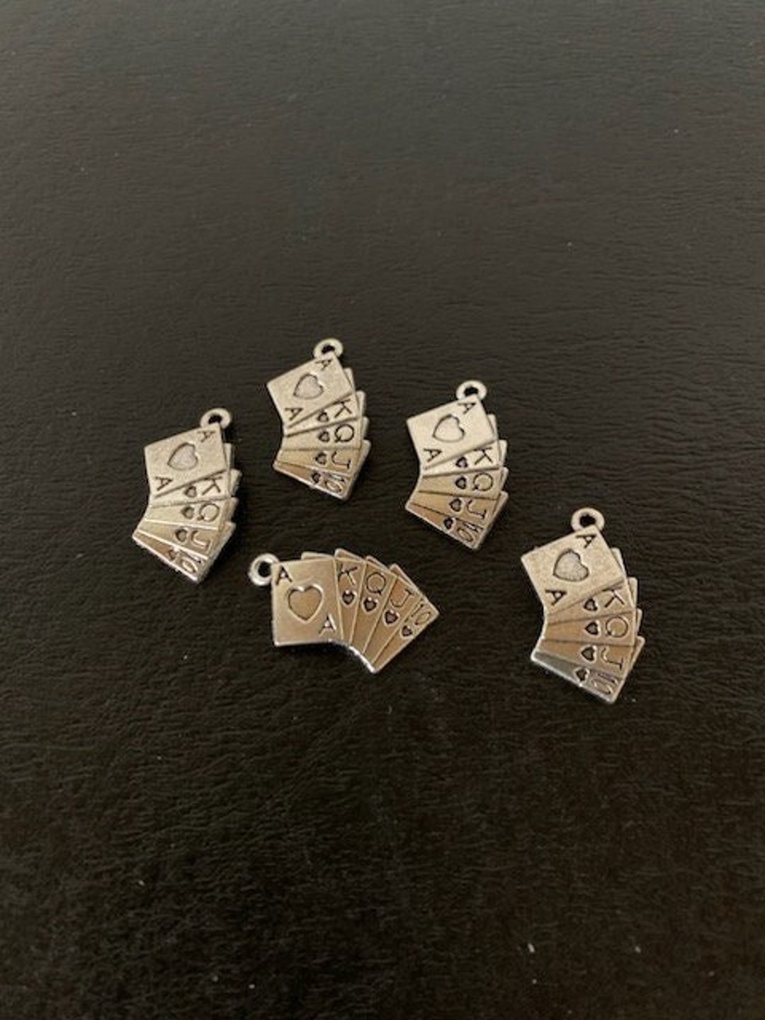 5 Playing Card Charms, Playing Cards Charm, Playing Card Charm, Cards ...