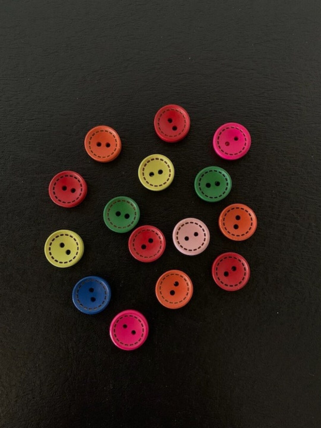 15 Random Mix Colorful Buttons, Buttons in Bulk, Sewing Buttons, Sewing ...