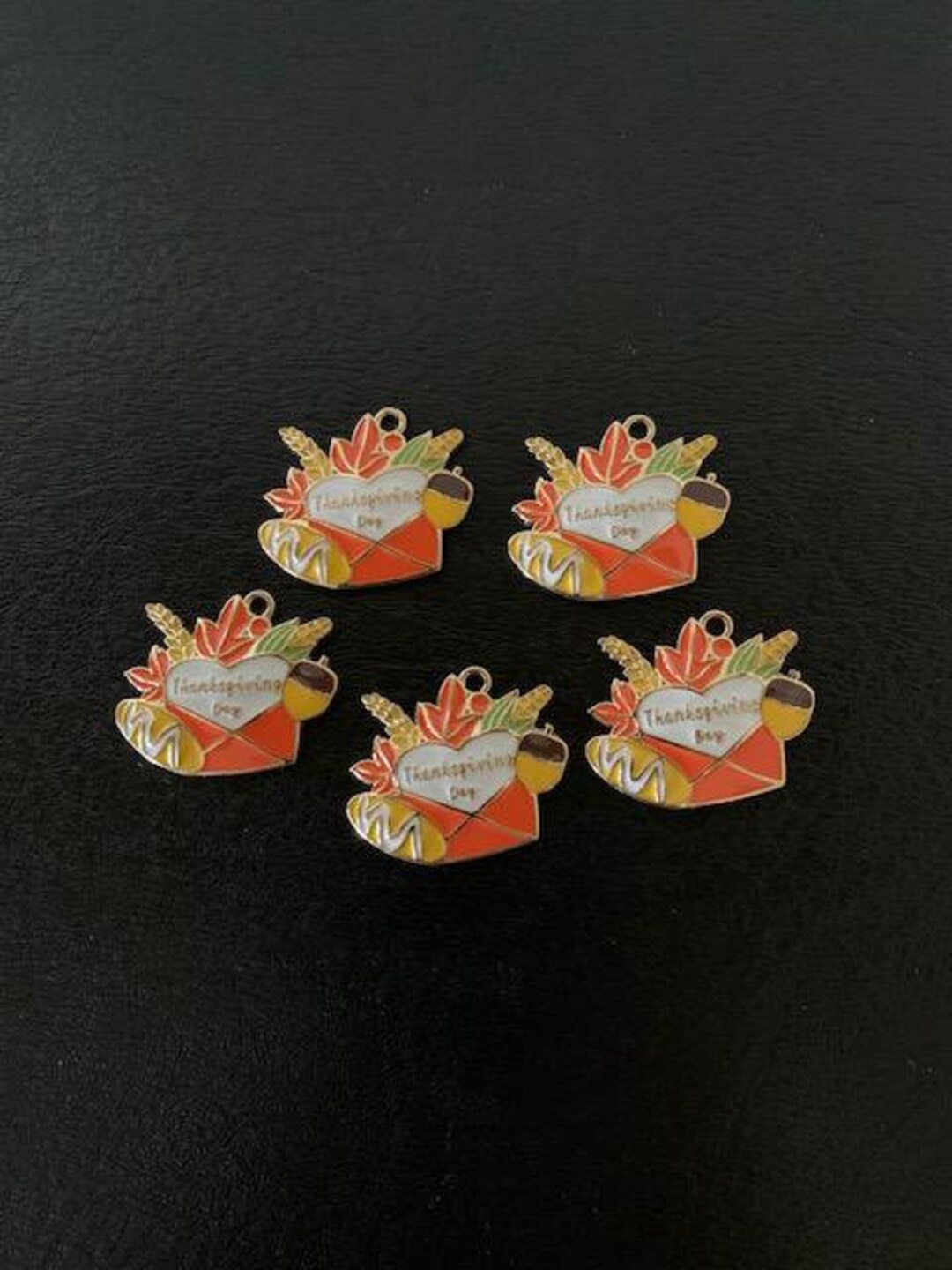 5 Thanksgiving Day Charms, Thanksgiving Charms, Thanksgiving Pendant ...