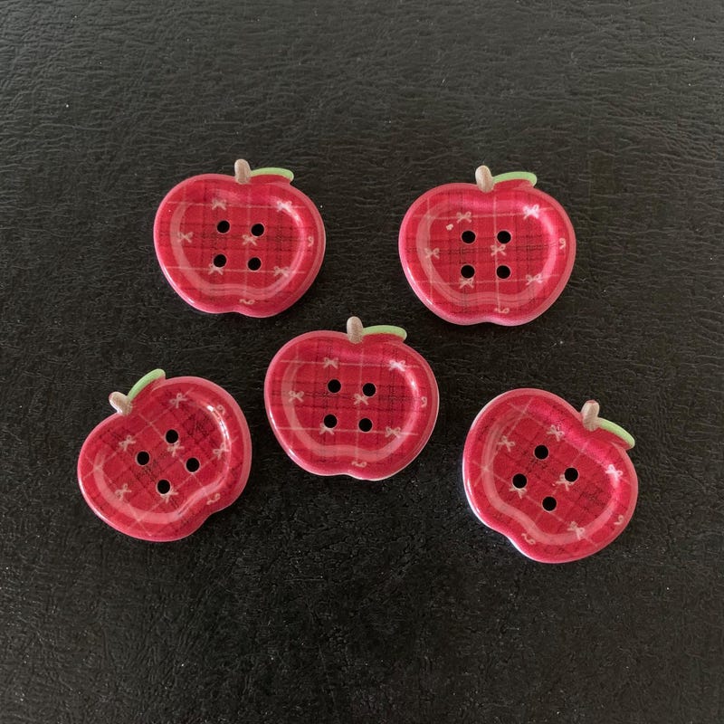 Plaid Buttons - Etsy