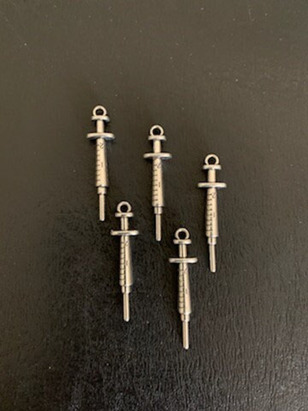 5 Needle Charms, Needle Charm Pack, Silver Needle Charms, Needle ...