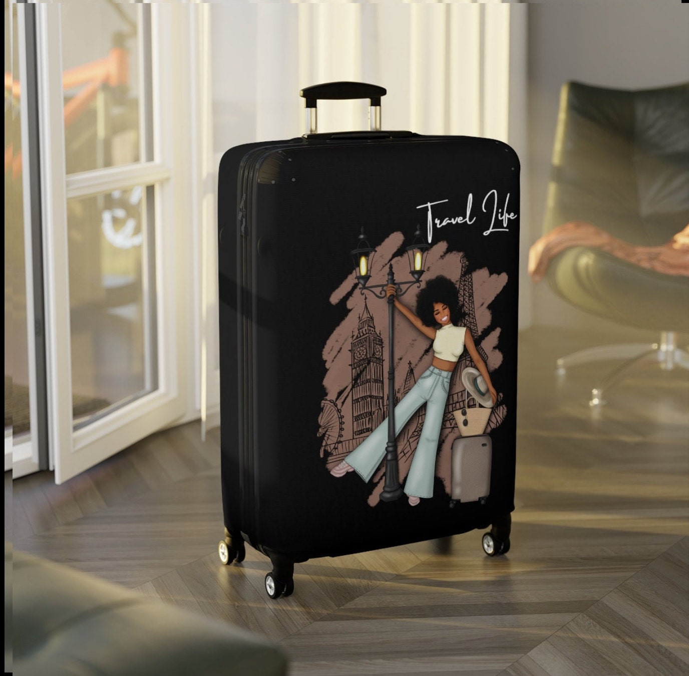 Travel Life Bag – Luggage Cover, Stretch-fit Suitcase Protector ...