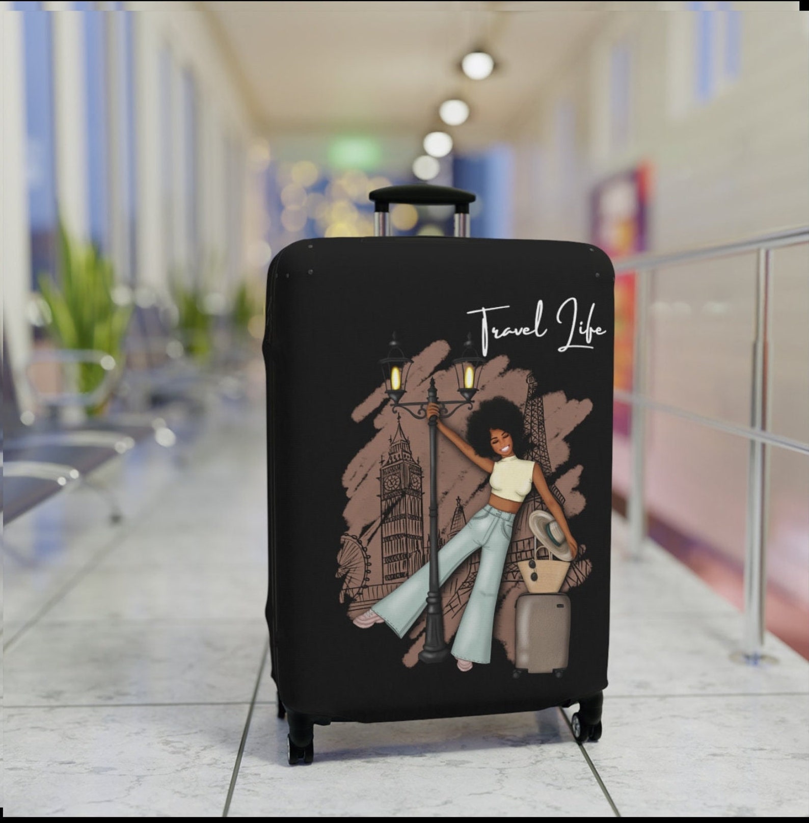 Travel Life Bag – Luggage Cover, Stretch-fit Suitcase Protector ...