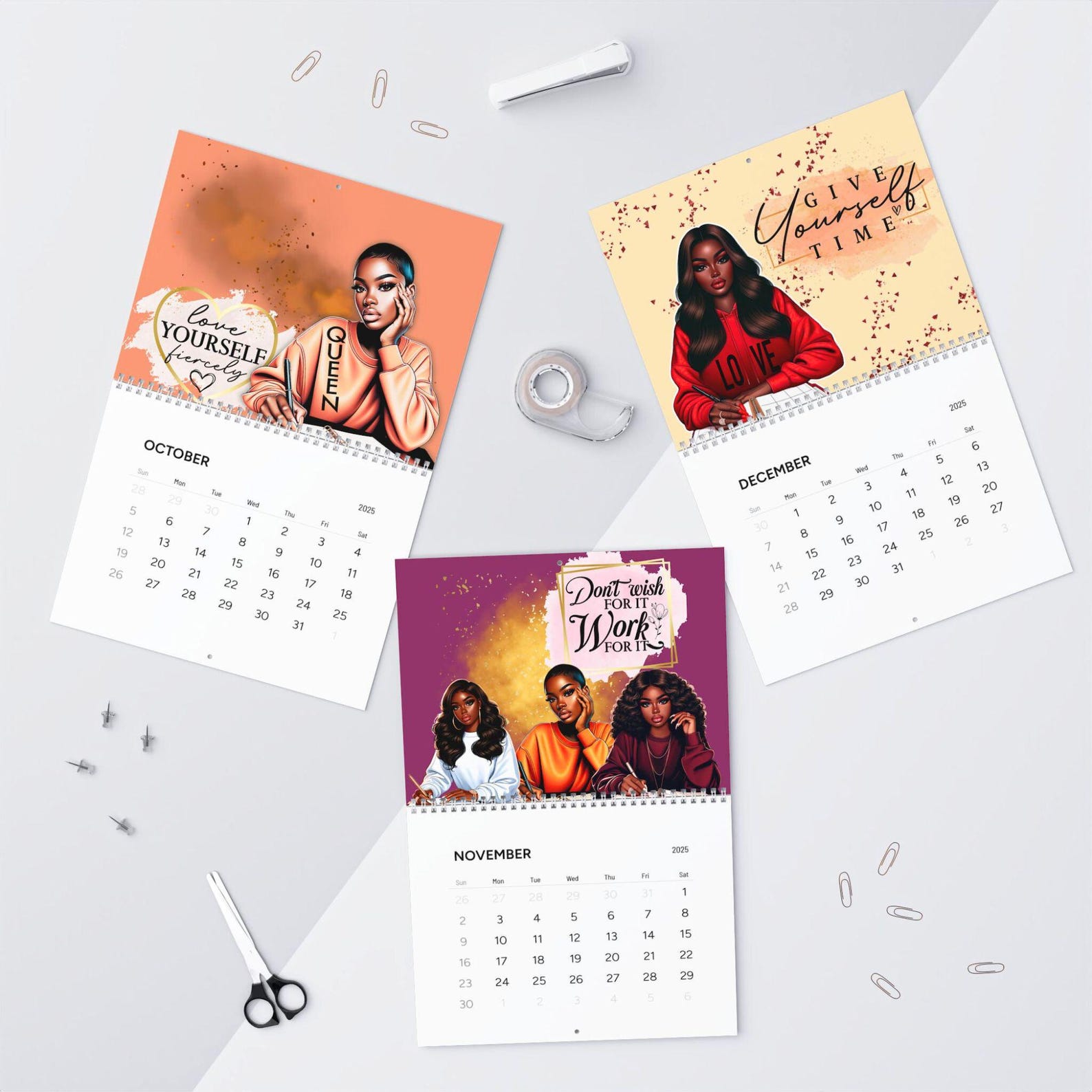 Women Motivational Thought Calendar Inspirational Daily Quote ...