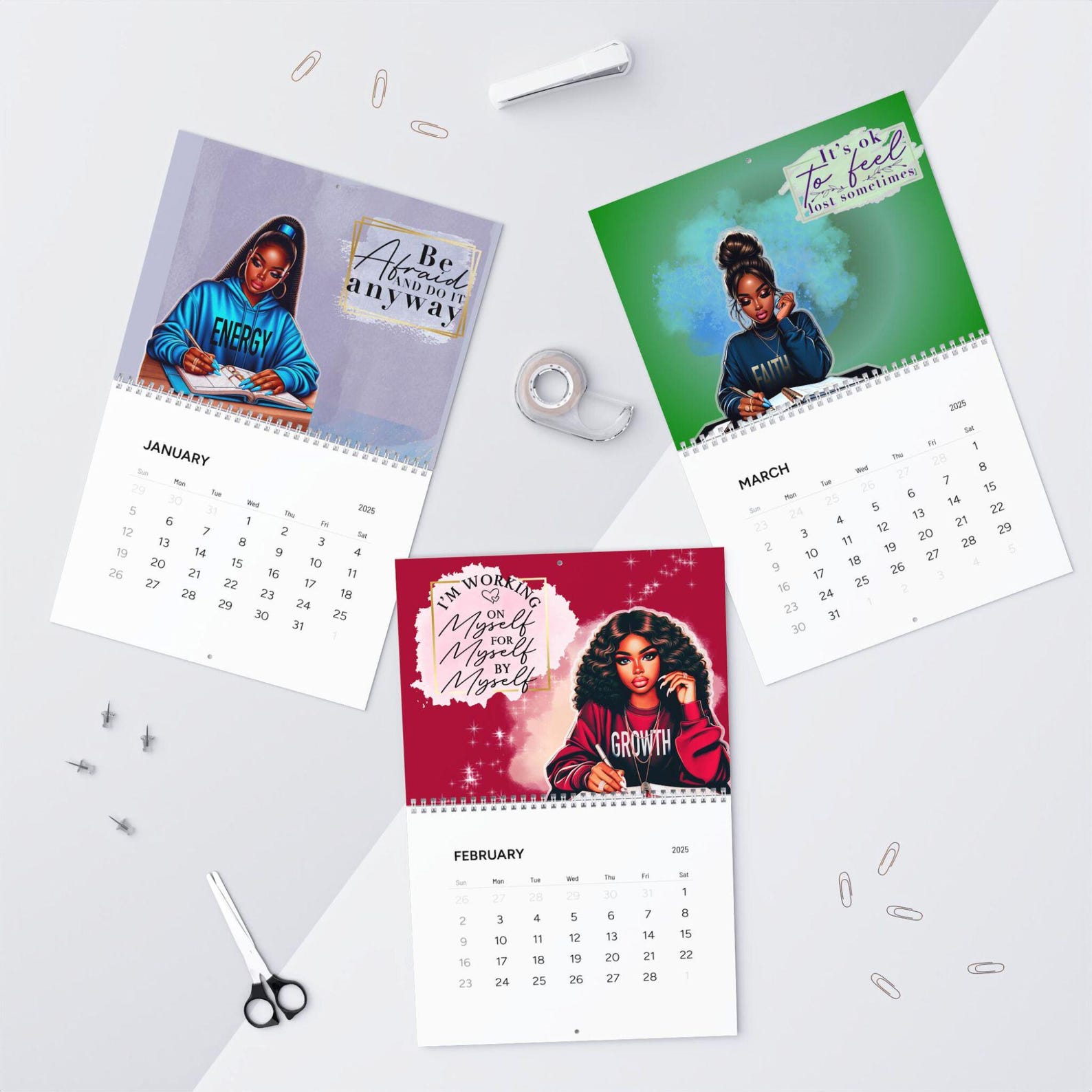 Women Motivational Thought Calendar Inspirational Daily Quote ...