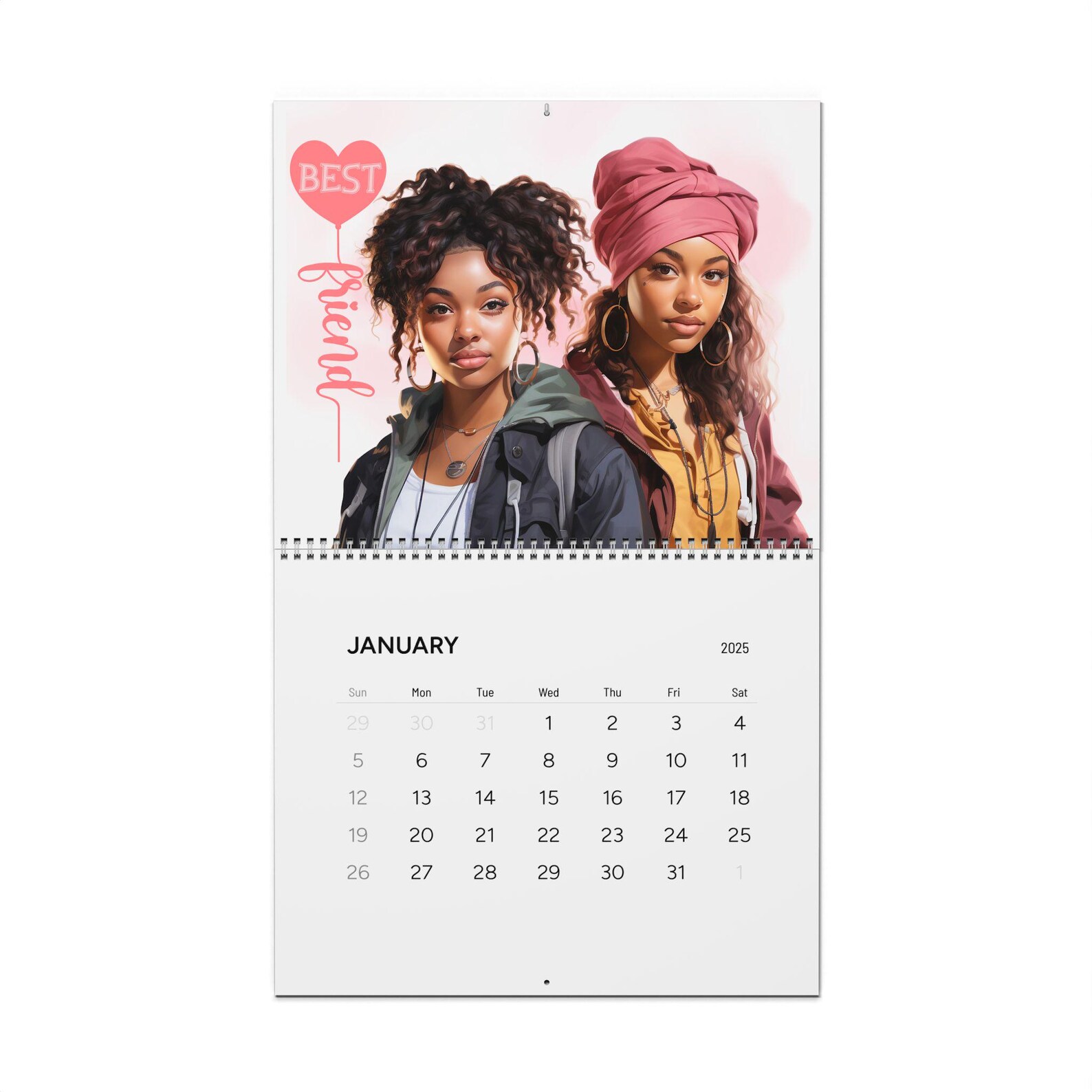 2025 Teenage Girl Wall Calendar Motivational Gift Inspirational Quotes ...