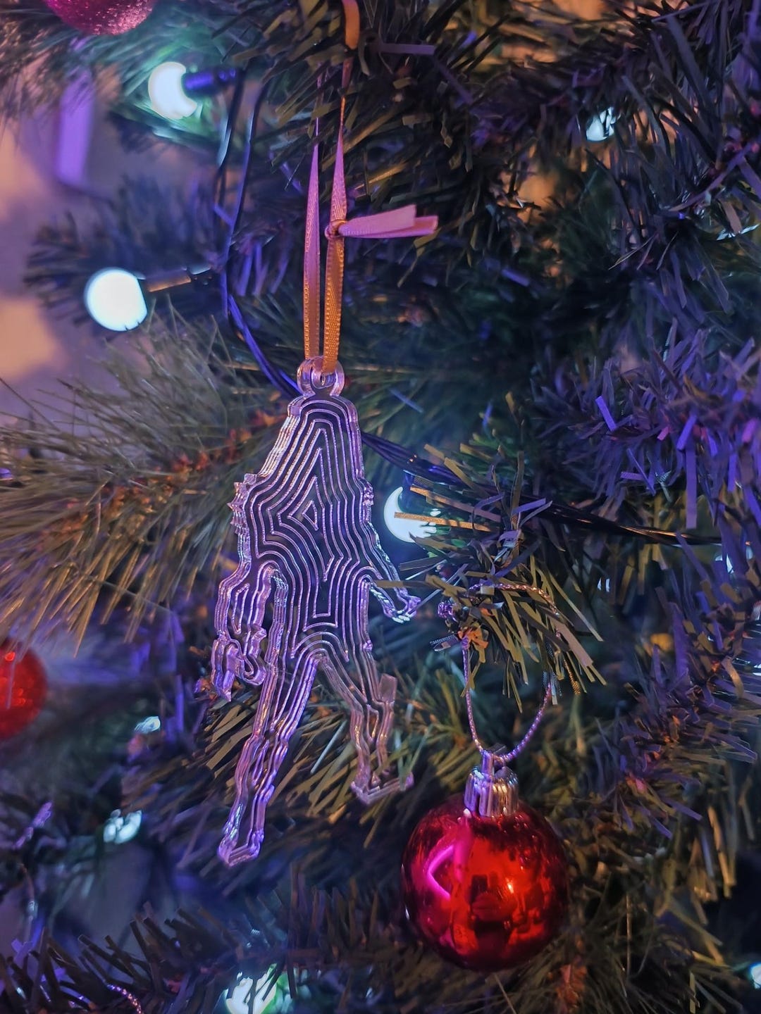 Clear Acrylic Predator Stealth Camouflage Christmas Tree Decoration ...