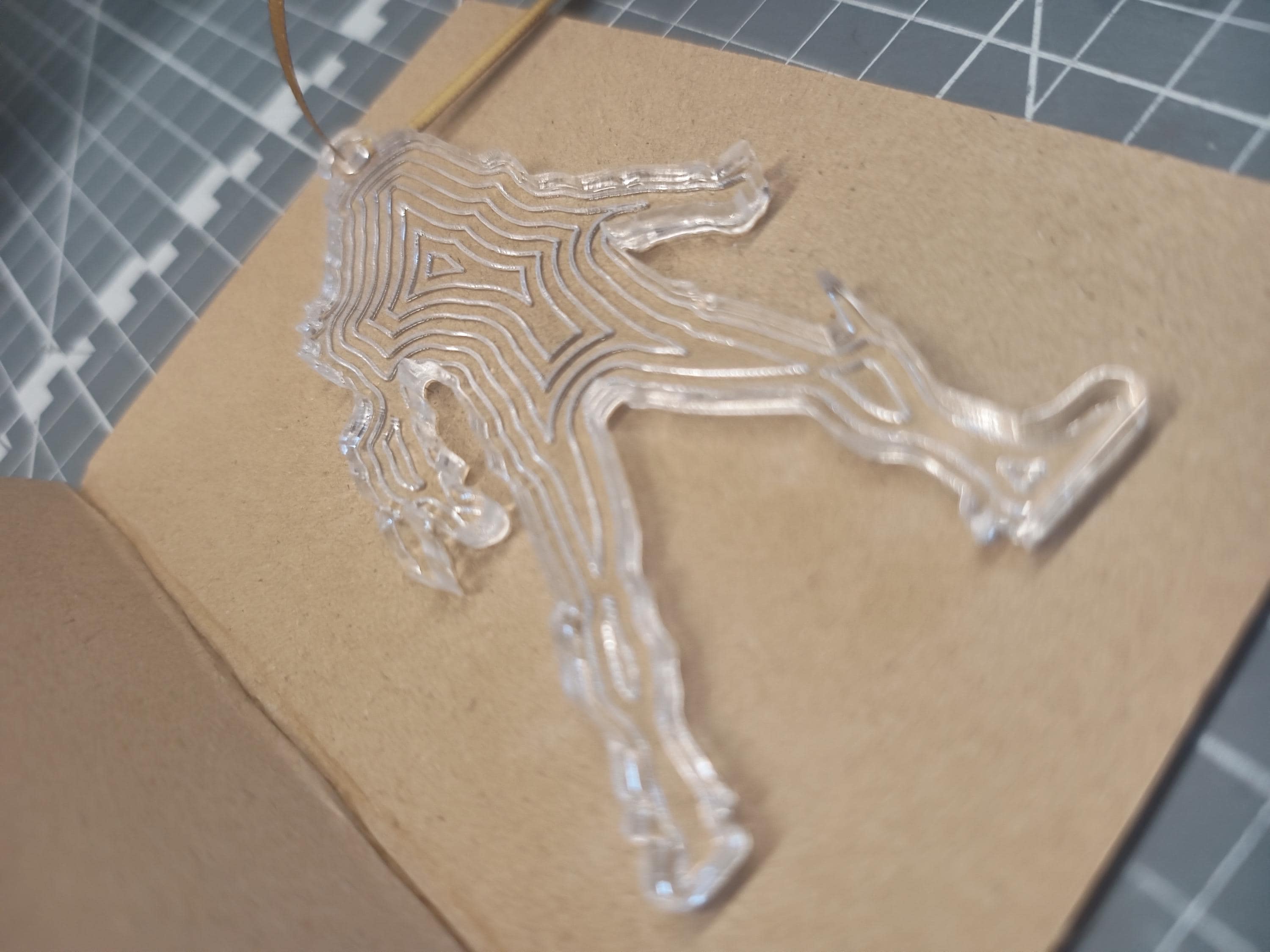 Clear Acrylic Predator Stealth Camouflage Christmas Tree Decoration ...