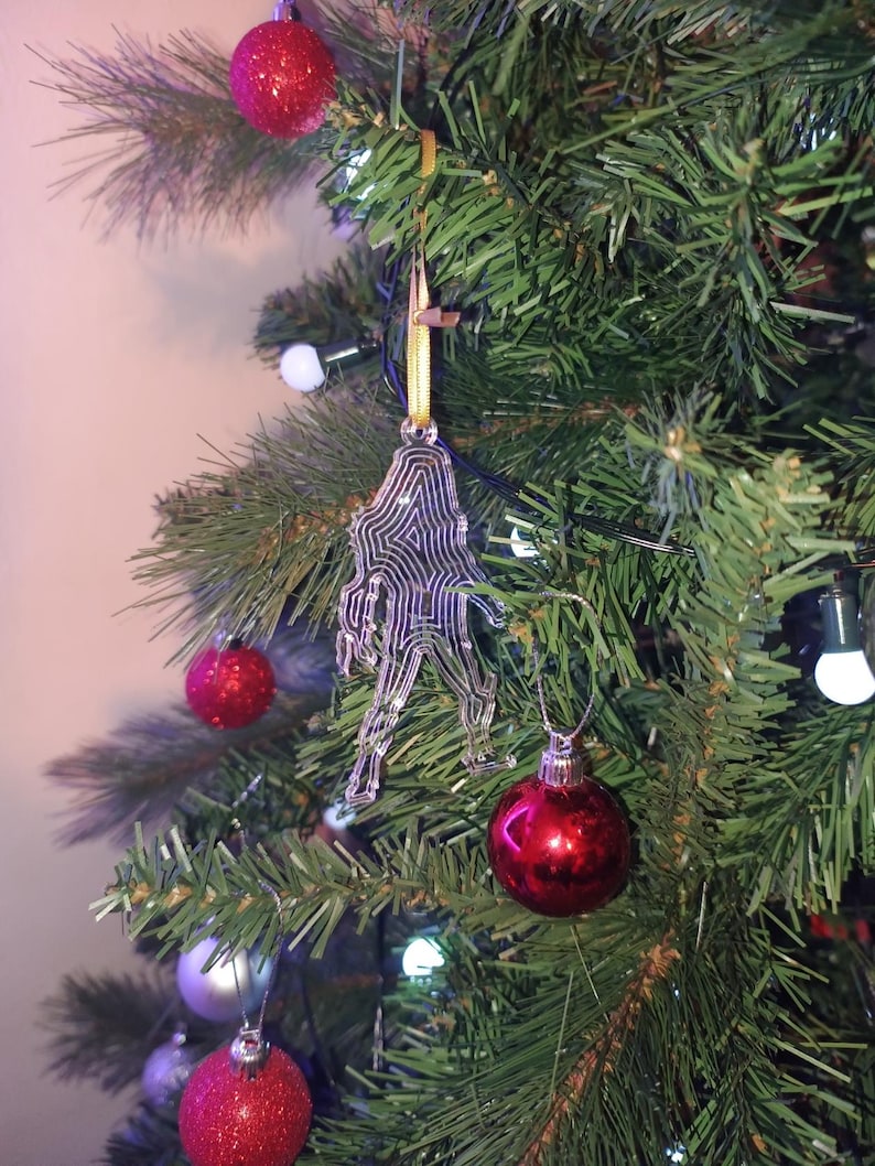 Clear Acrylic Predator Stealth Camouflage Christmas Tree Decoration ...