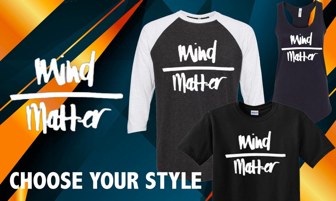 Mind Over Matter Graphic Tee Shirt - Etsy