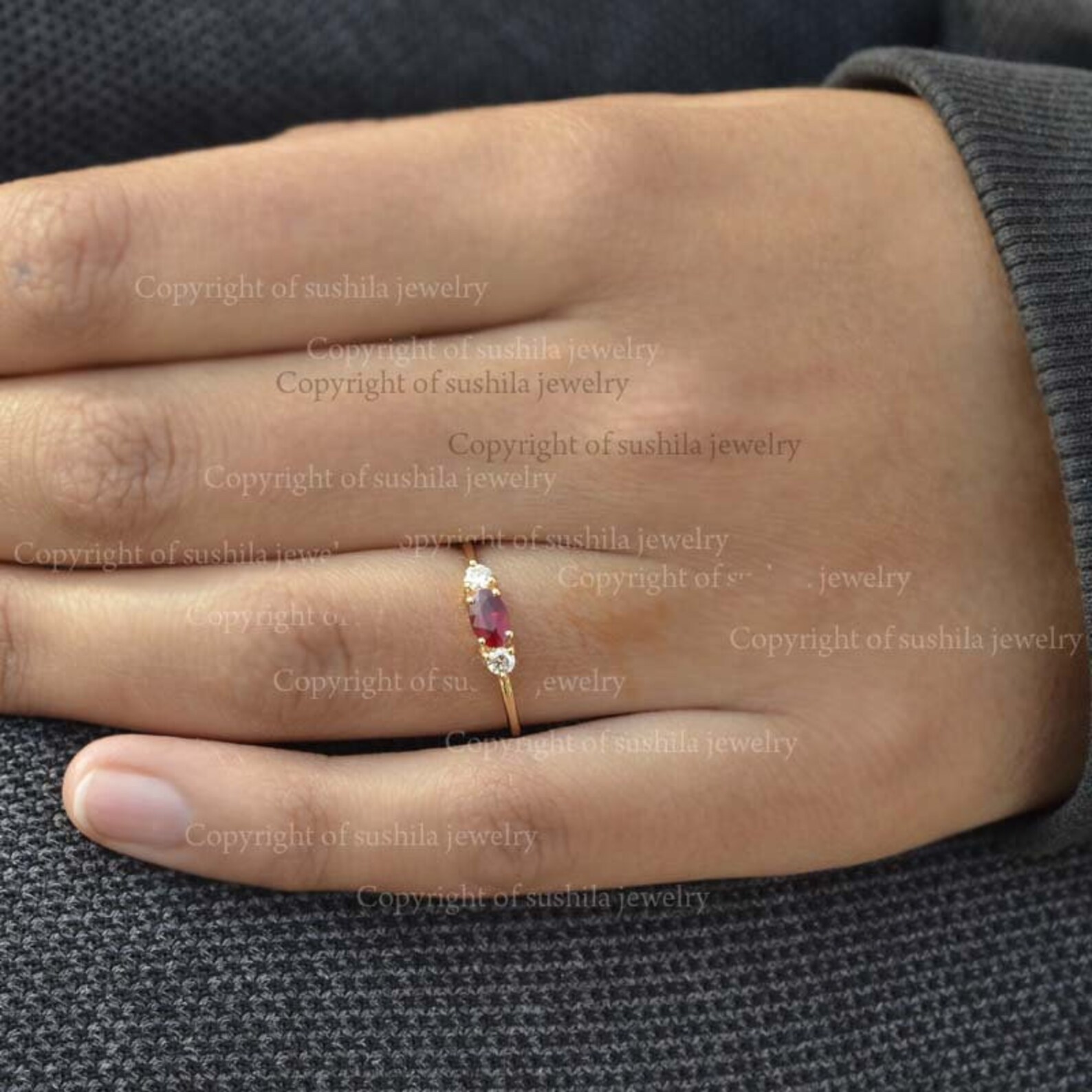 Genuine Pink Tourmaline Gemstone Wedding Band Ring in Solid - Etsy