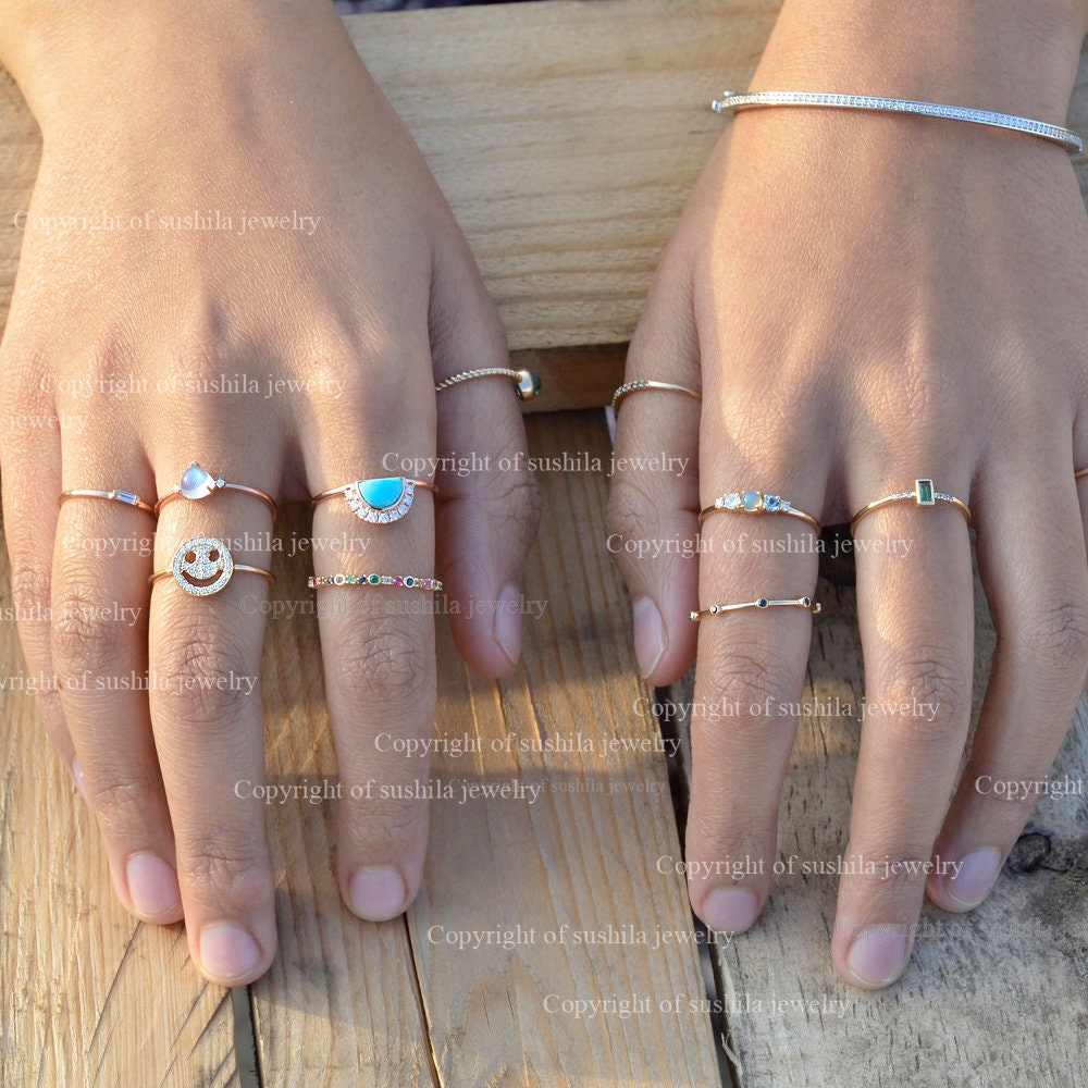 Genuine SI Clarity G Color Pave Diamond Happy Smiley Face - Etsy