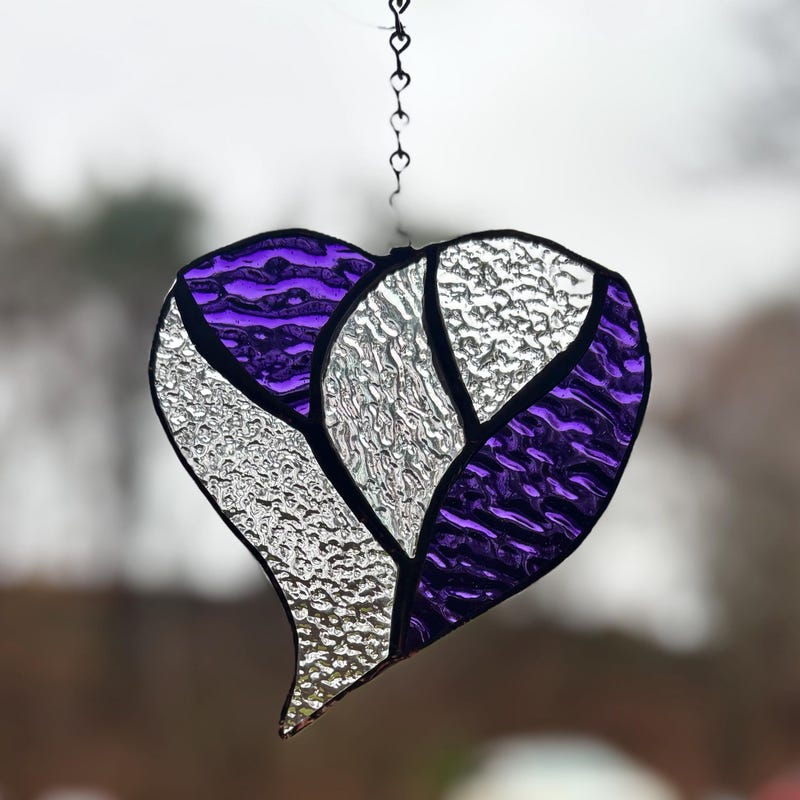 Violet Stained Glass - Etsy