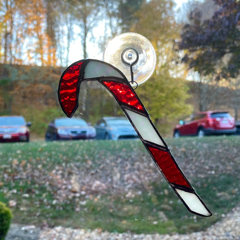 Glass Candy Cane Ornament - Etsy