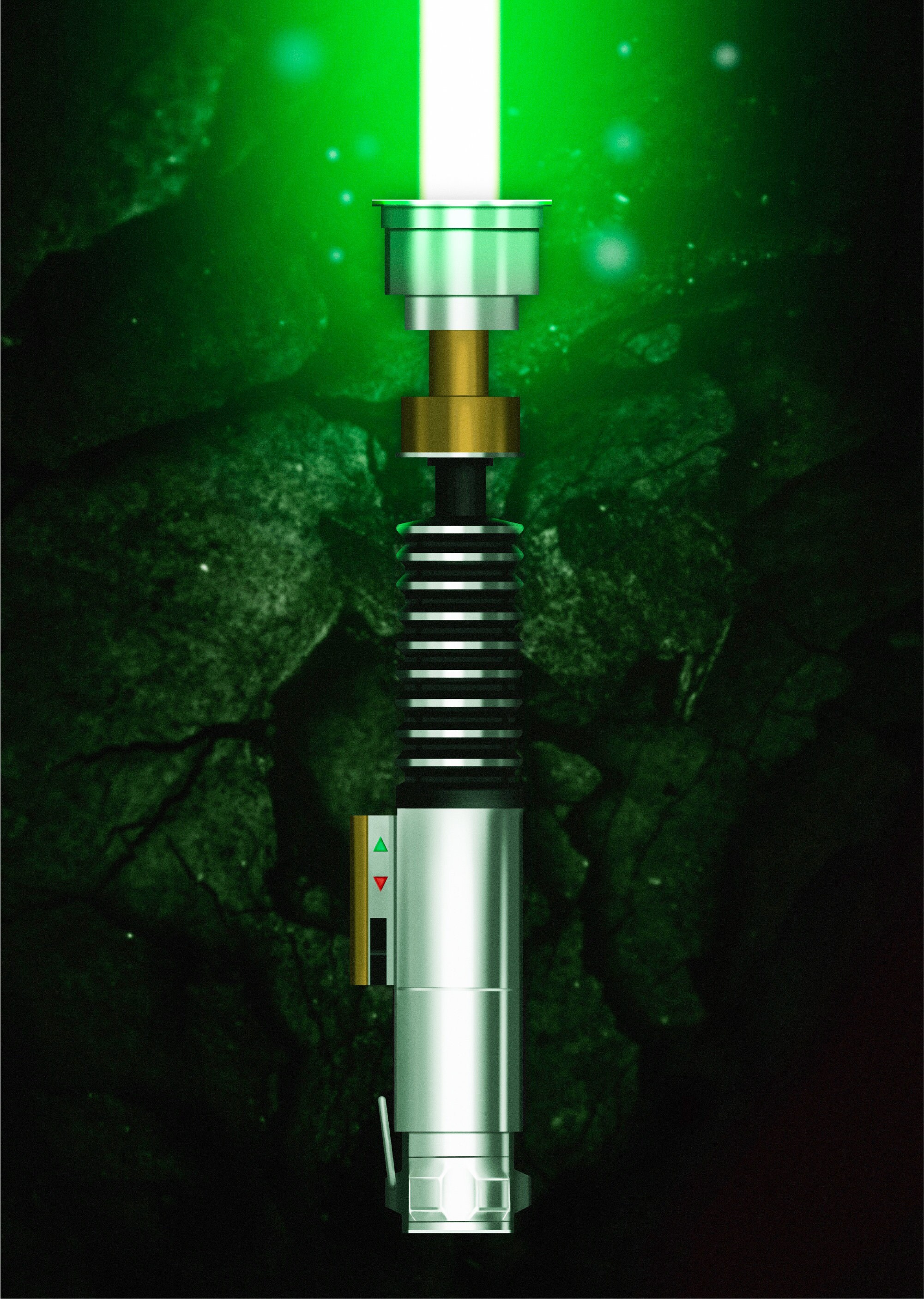Luke Skywalker's Lightsaber Art Print - Etsy