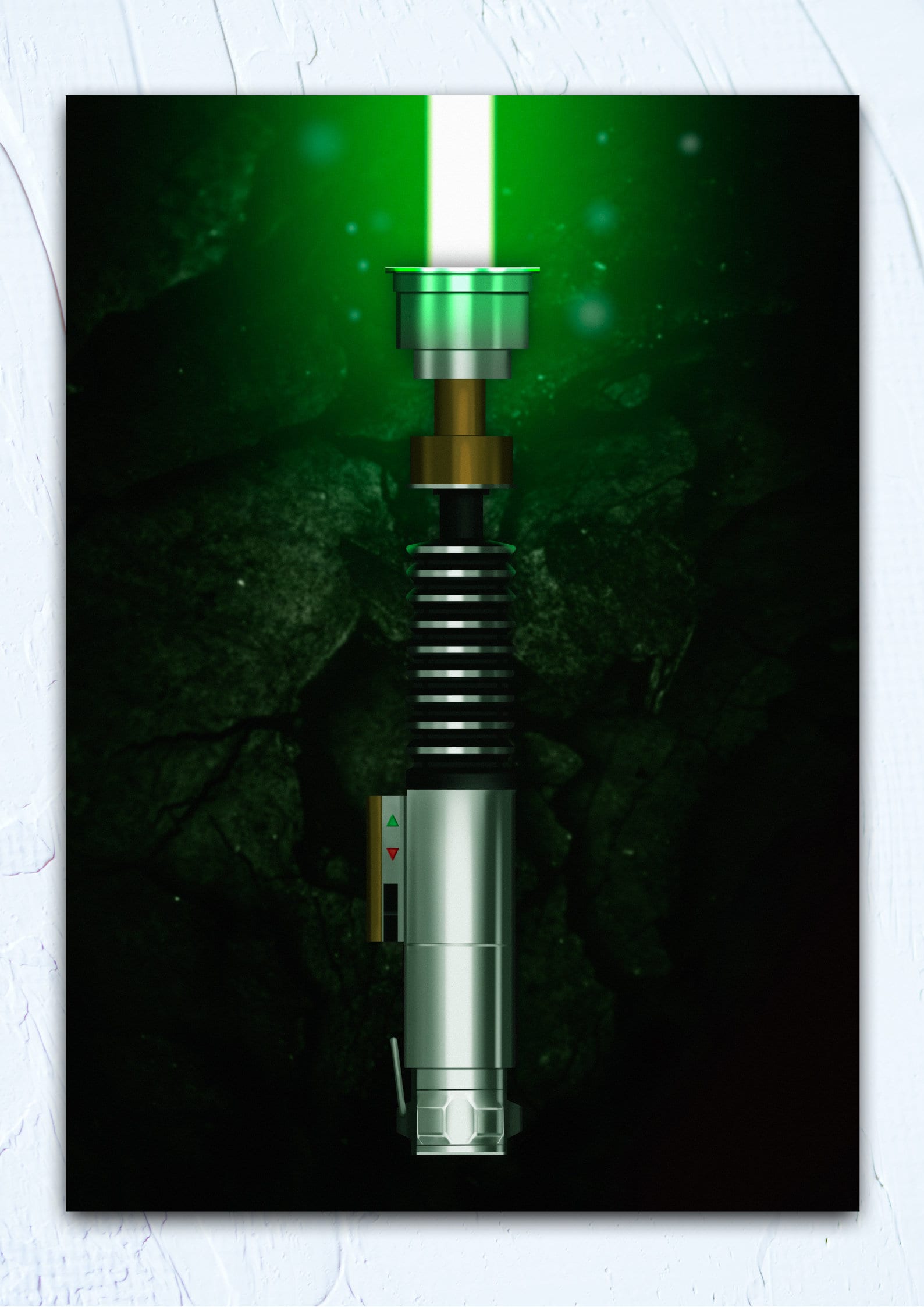 Luke Skywalker's Lightsaber Art Print - Etsy