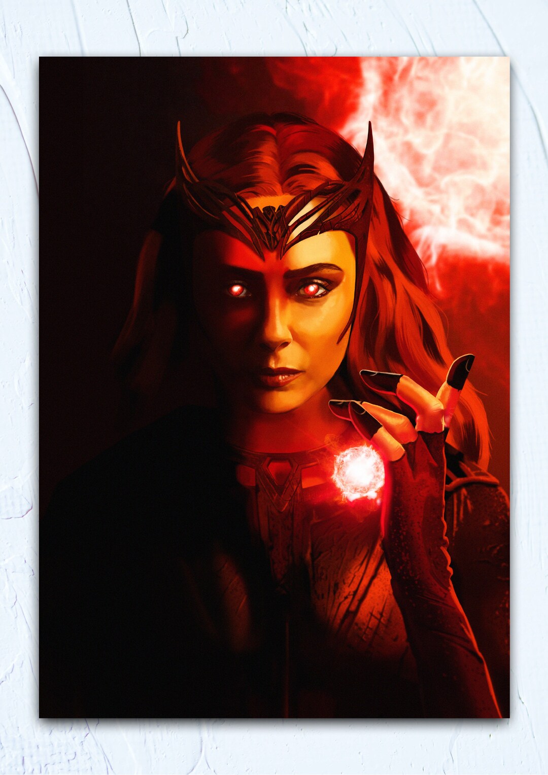 Scarlet Witch - Wanda Maximoff Art Print - Etsy UK