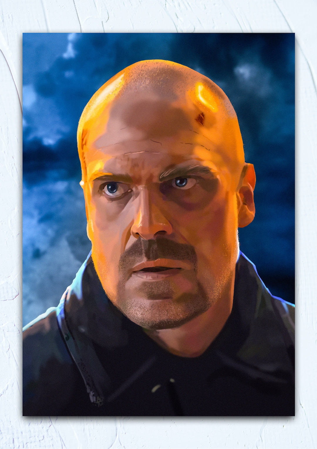 Stranger Things Jim Hopper Art Print - Etsy