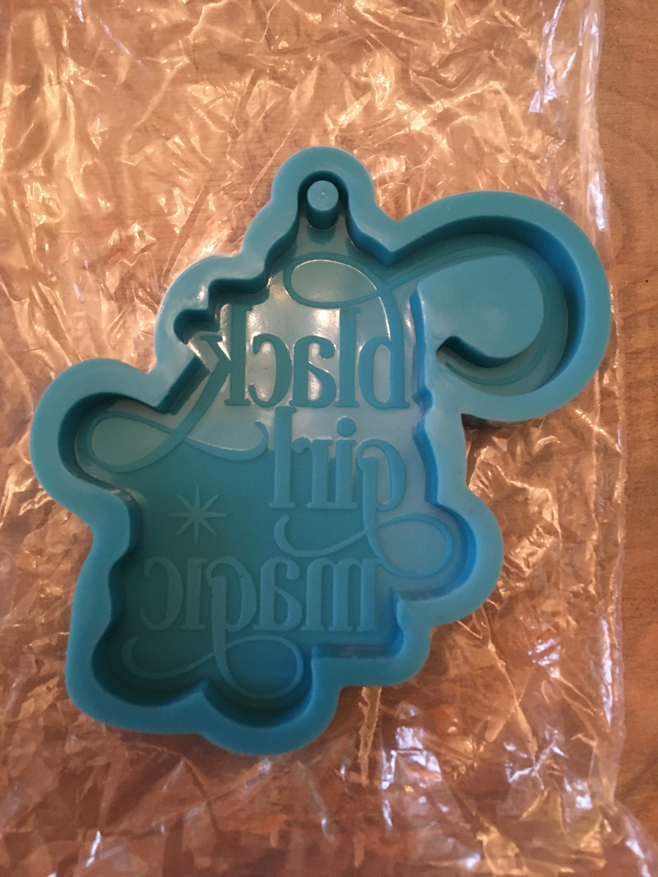 Black Girls Magic Keychain Mold - Etsy