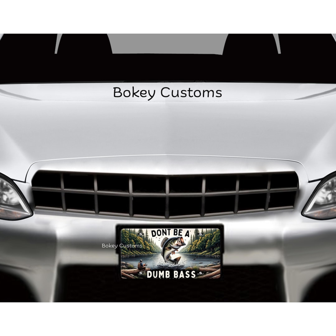 Fishing License Plate, Front License Plates, Outdoorsmen Gift, Novelty ...