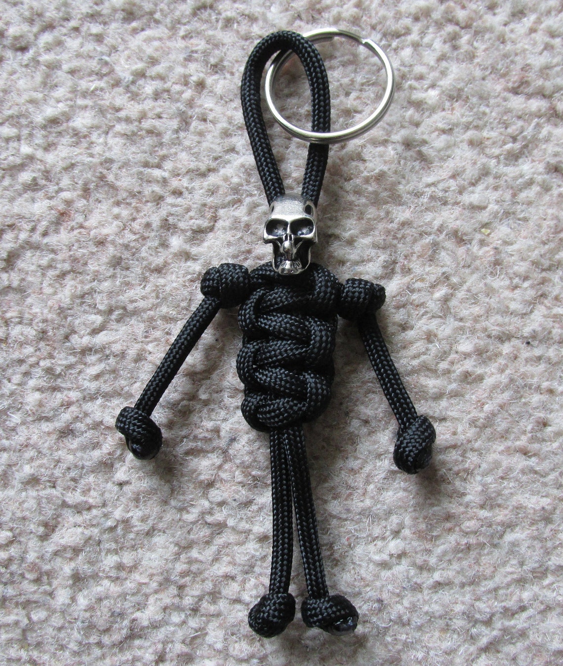 Paracord Skeleton Keyring Dangles Hand Made in UK Gold or | Etsy