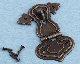 6630mm Antique Brass Wooden Box Lock Latch Jewelry Box Catches and ...