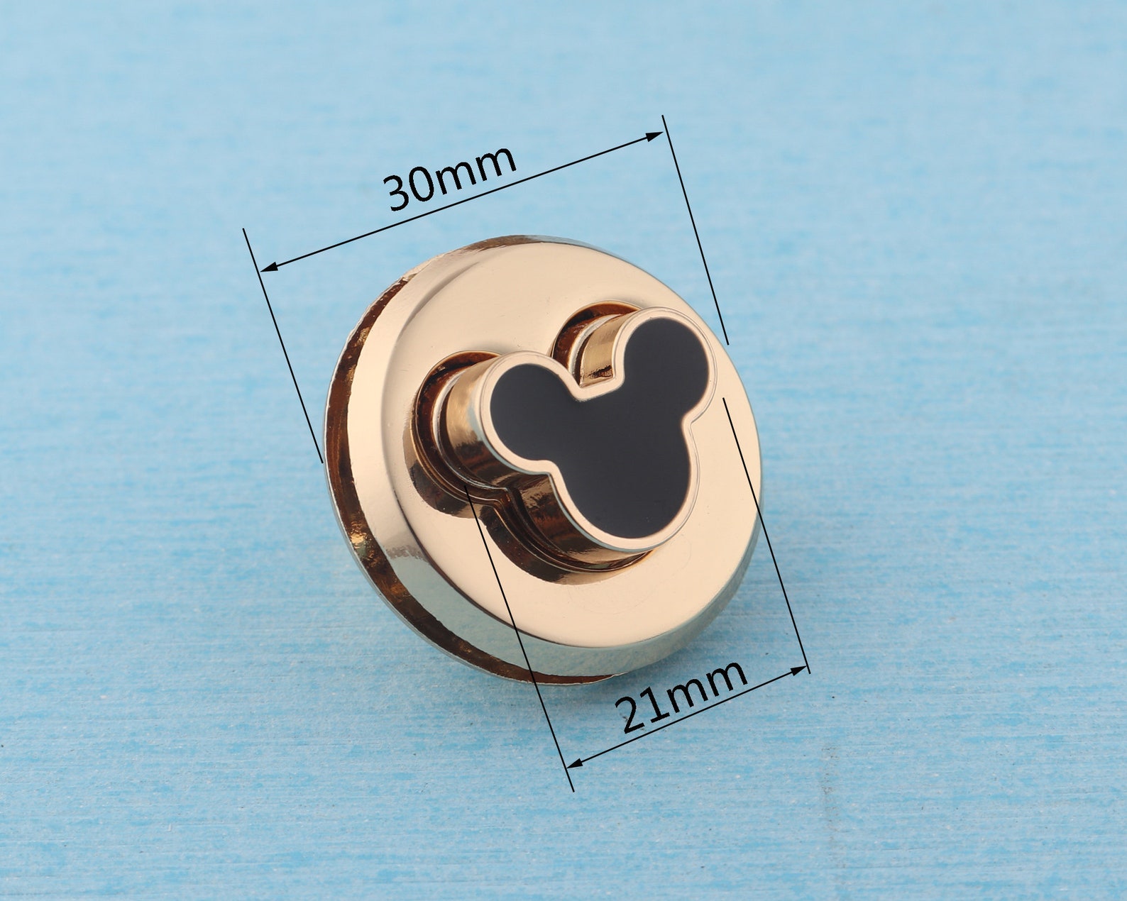 Alloy Twist Mickey Lock30x21mm Mickey Turn Snap Purse - Etsy