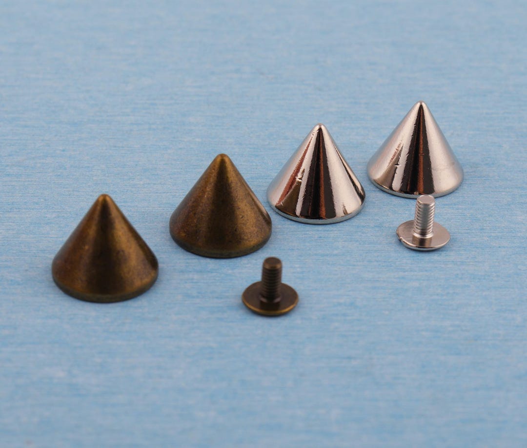 Punk Rock Cone Rivets: Metal Screw Studs for Leather Crafts (15x13mm ...