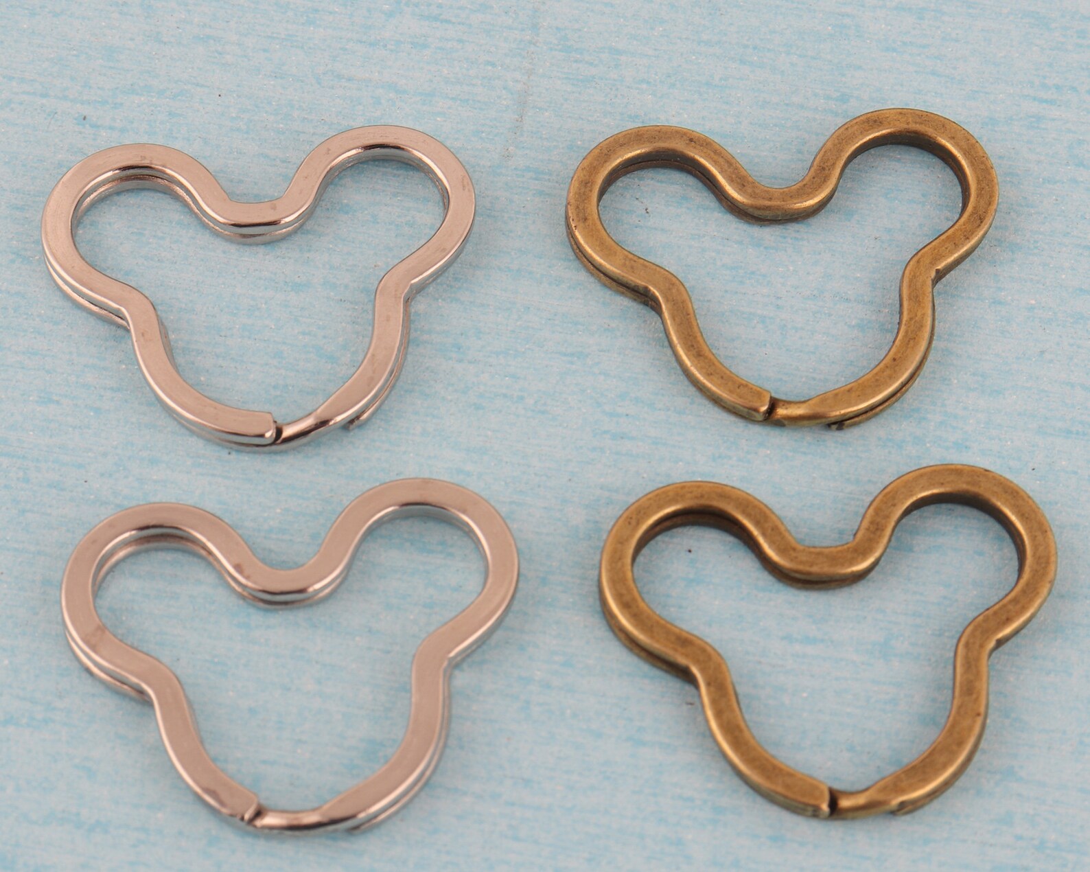 10pcs 31x38mm Mickey Mouse Split Key Rings - Etsy