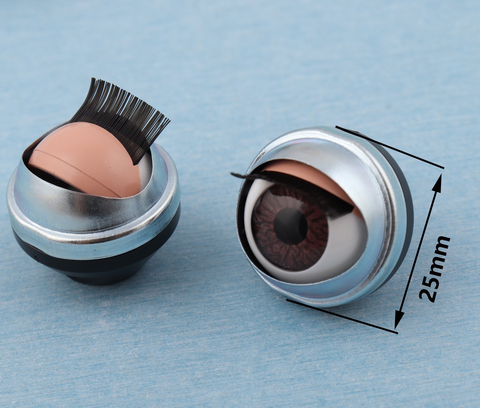 25mm Blinking Doll Eyes: Round Toy Safety Eyes, DIY Craft - Etsy