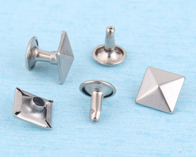 10mm Silver Pyramid Rapid Rivetspyramid Square Rivet - Etsy