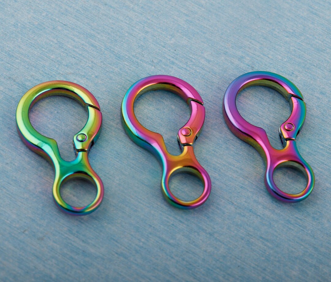 8mm Inner Rainbow Swivel Snap Clasp Zinc Alloy Spring Trigger Swivel ...