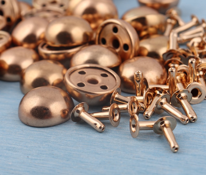 10-20-50 Sets 20mm Mushroom Dome Rivets Round Metal - Etsy