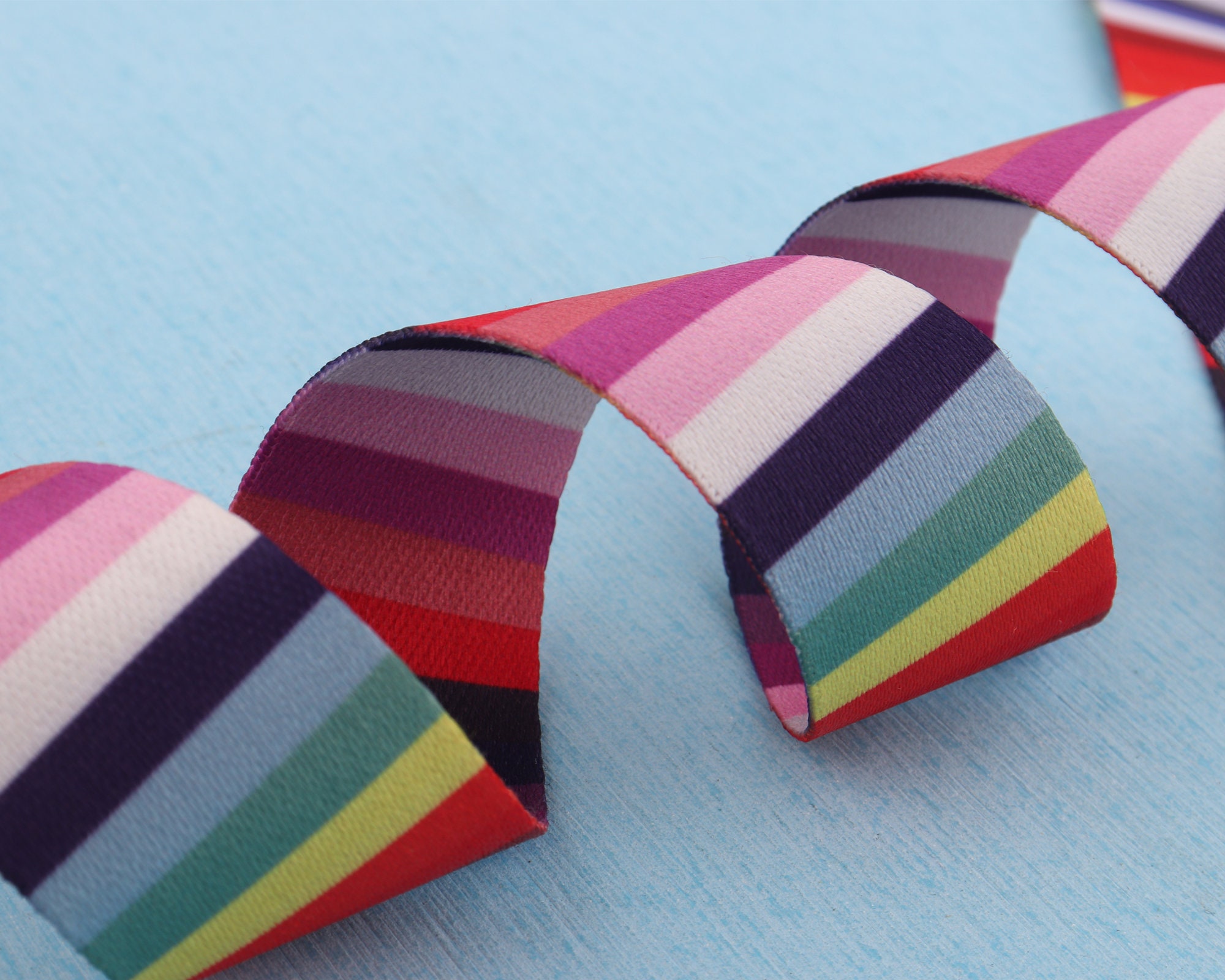 1.5'' Rainbow Jacquard Webbing Ribbon38mm Decorative | Etsy