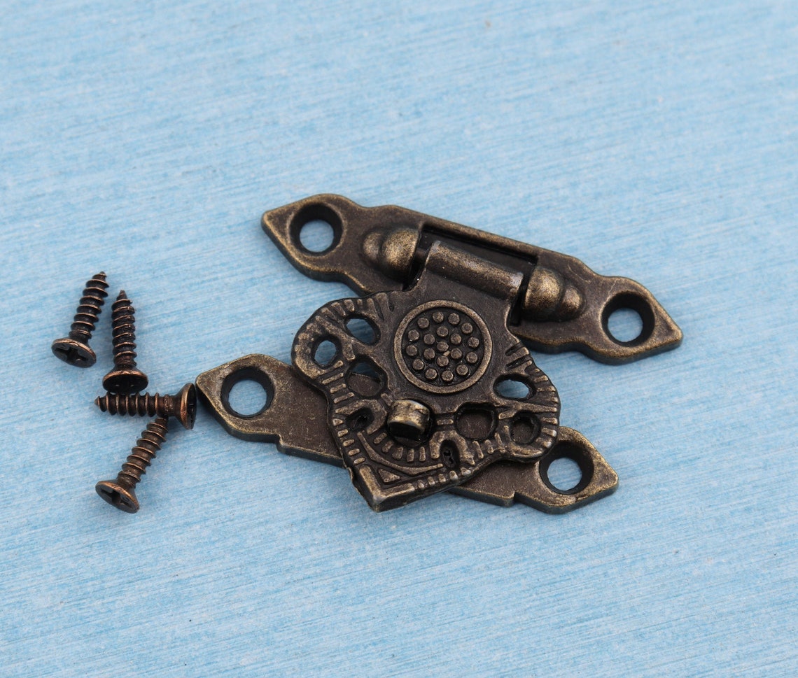 2717mm Antique Brass Wooden Box Lock Latch Jewelry Box | Etsy