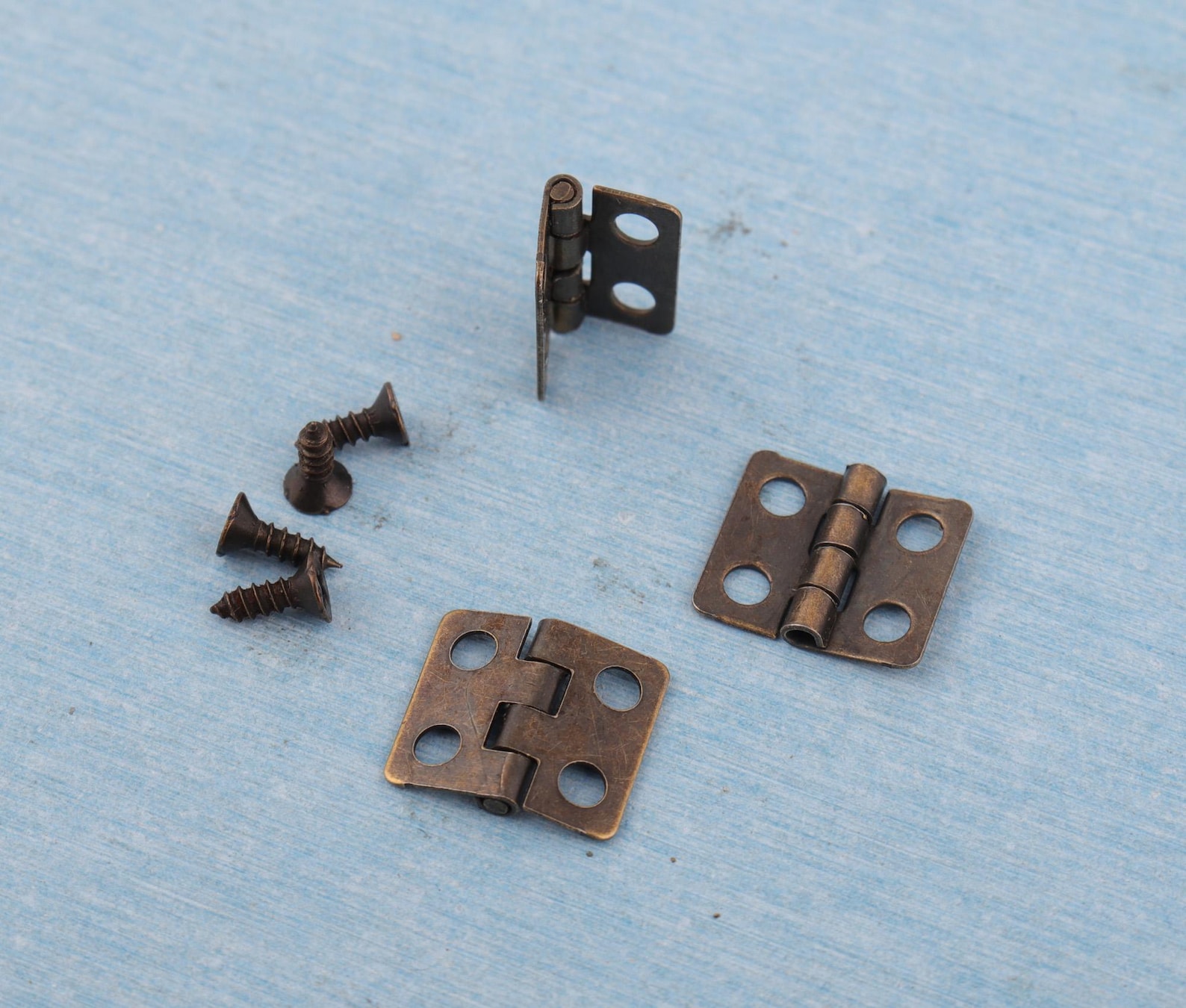 Antique Brass Jewelry Box Hinge - Decorative Metal Hinge Set (2-4 Pcs ...