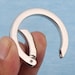 32mm Silver Square Edge Spring O Ring,openable Rings Keys,charms Clasp ...