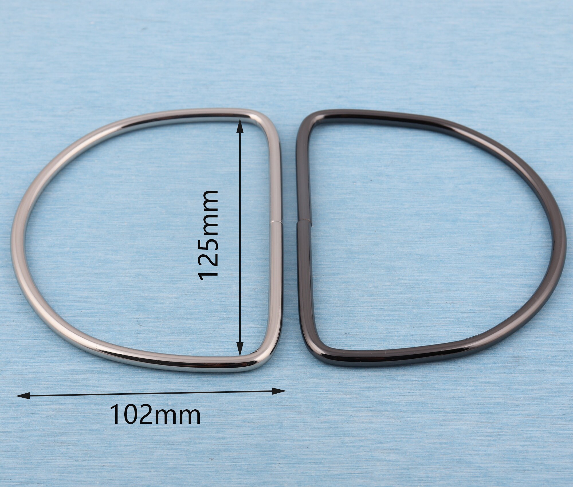 A Pair of Metal Bag Handles 125mm Alloy Arch Bag Handle - Etsy UK