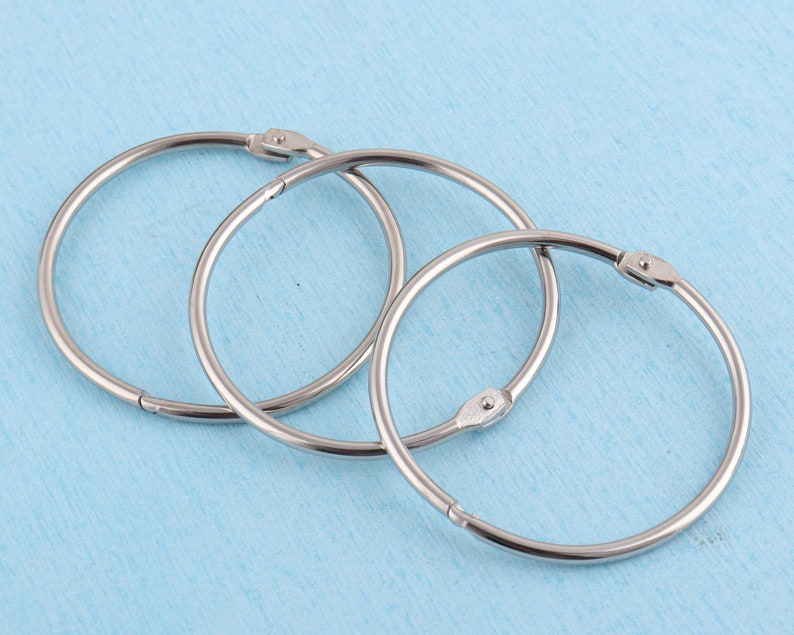 Silver Binding Ring 79mm Outer Metal Copper Book Binding - Etsy