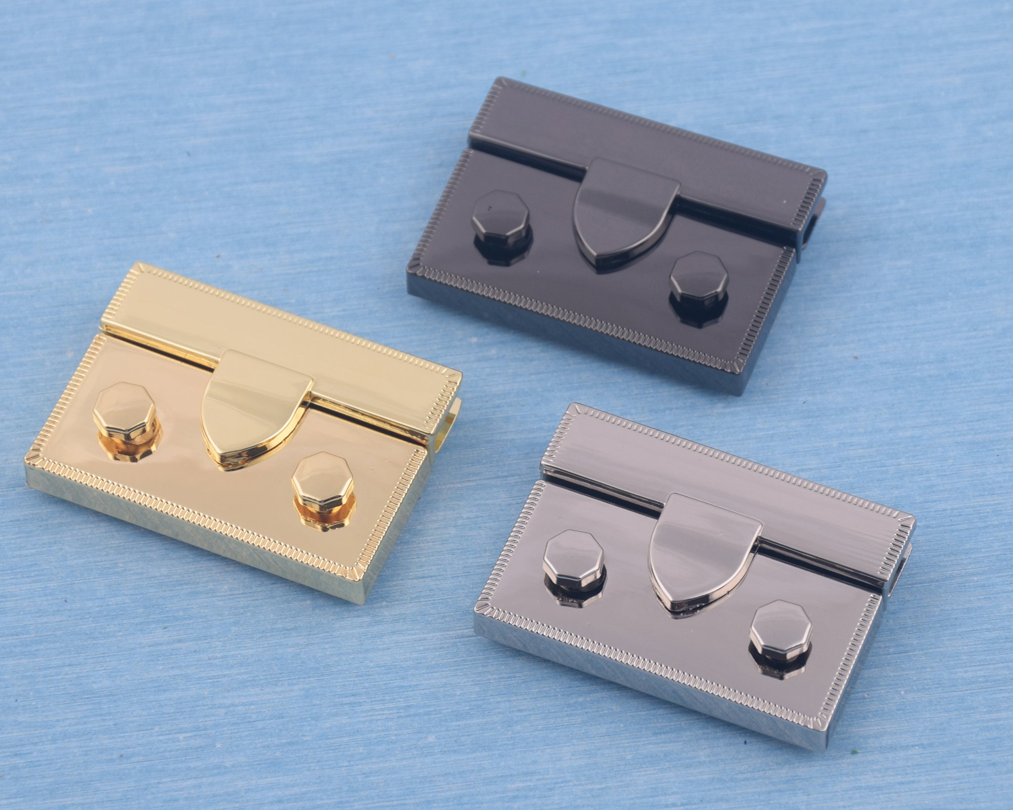 5034mm rectangle purse locksnap purse lookbag closure | Etsy