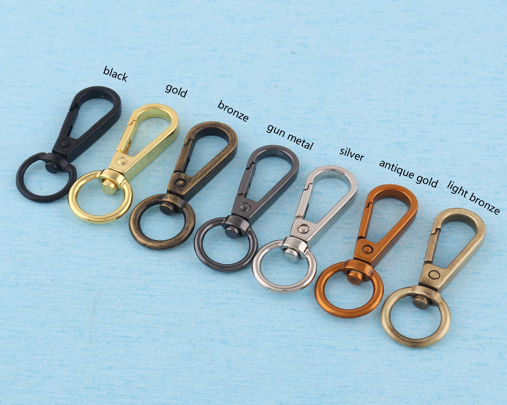 10 Pcs Swivel Hooks13mm Multicolor Metal Push Gate - Etsy