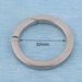 32mm Silver Square Edge Spring O Ring,openable Rings Keys,charms Clasp ...