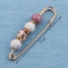 Beaded Safety Pin Brooch: Gold Shawl & Scarf Pin (15x72mm) - Etsy