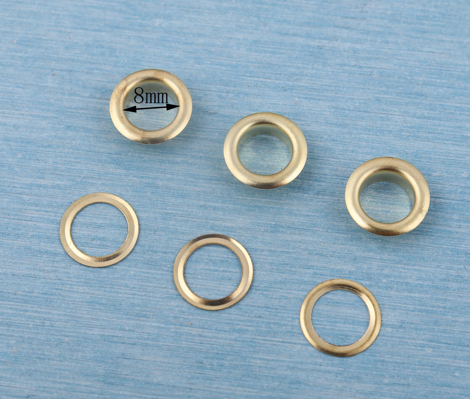 100pcs Metal Eyelet With Washer8mm Hole Round Eyelets | Etsy