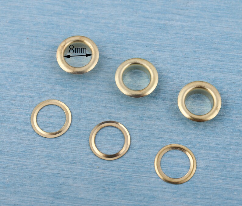 100pcs Metal Eyelet With Washer8mm Hole Round Eyelets - Etsy