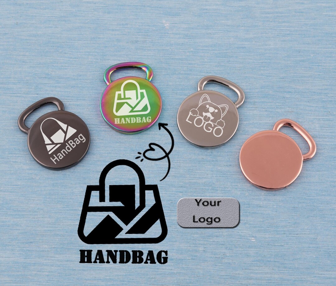 Personalized Laser Engraved Logo Tags:metal Round Tag Luggage ...