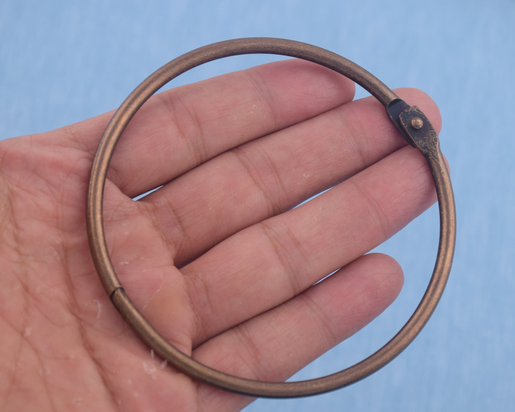 Antique Brass Binding Rings88mm Outer Metal Bronze Book Card | Etsy