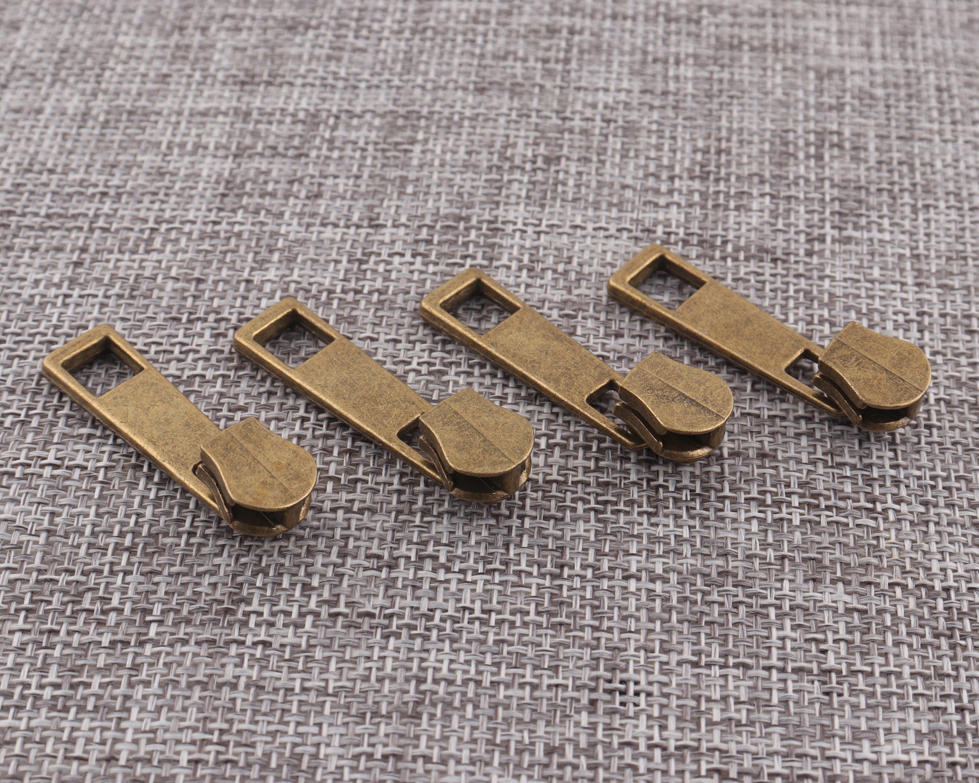 5-10-20pcs 5 Antique Brass Zipper Head 42mm Metal Teeth Head | Etsy